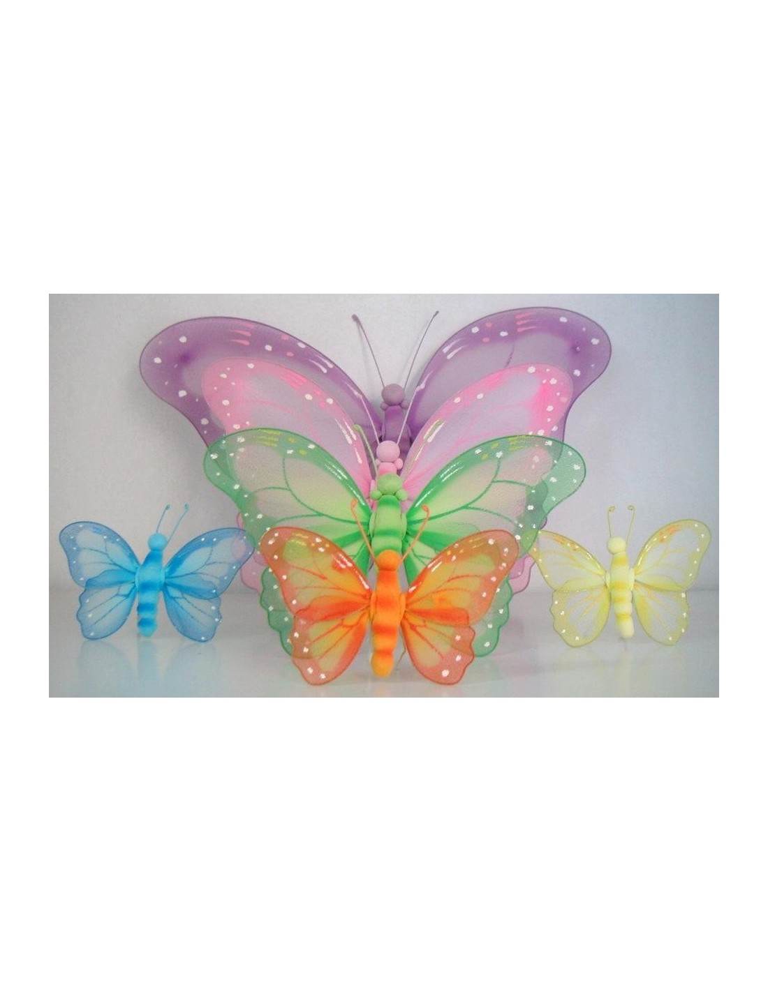 9 Mariposas surtidas 36x25 cms